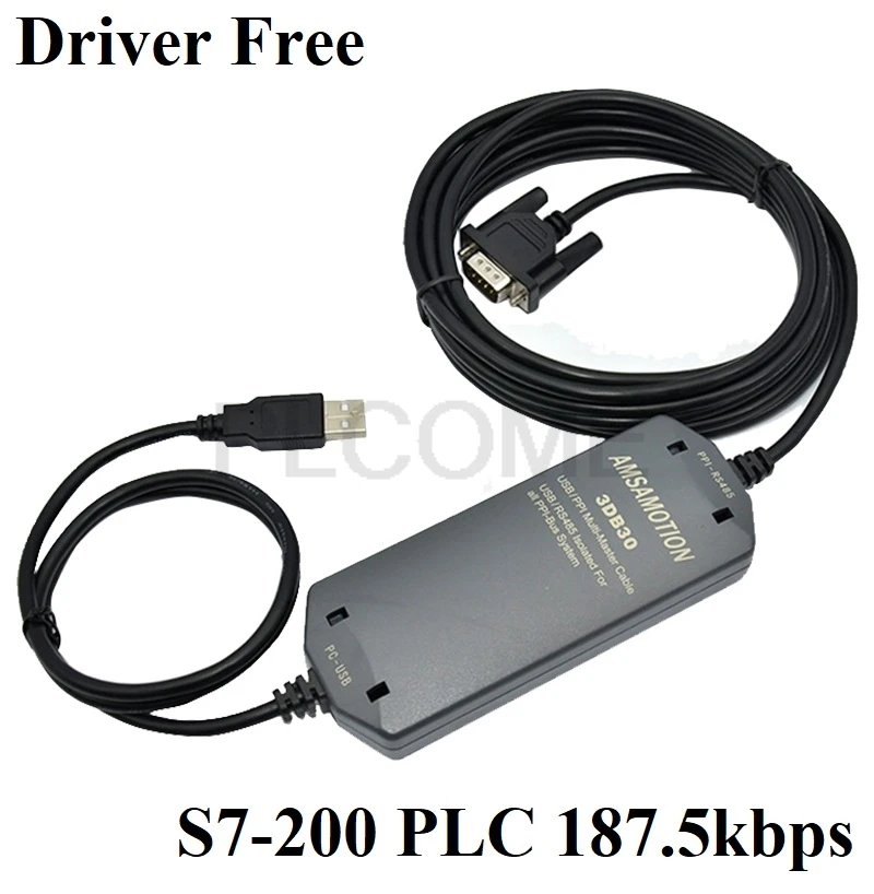Usb/ppi Programming Cable For Siemens S7-200 Plc Hmi 6es7901-3db30-0xa0 ...
