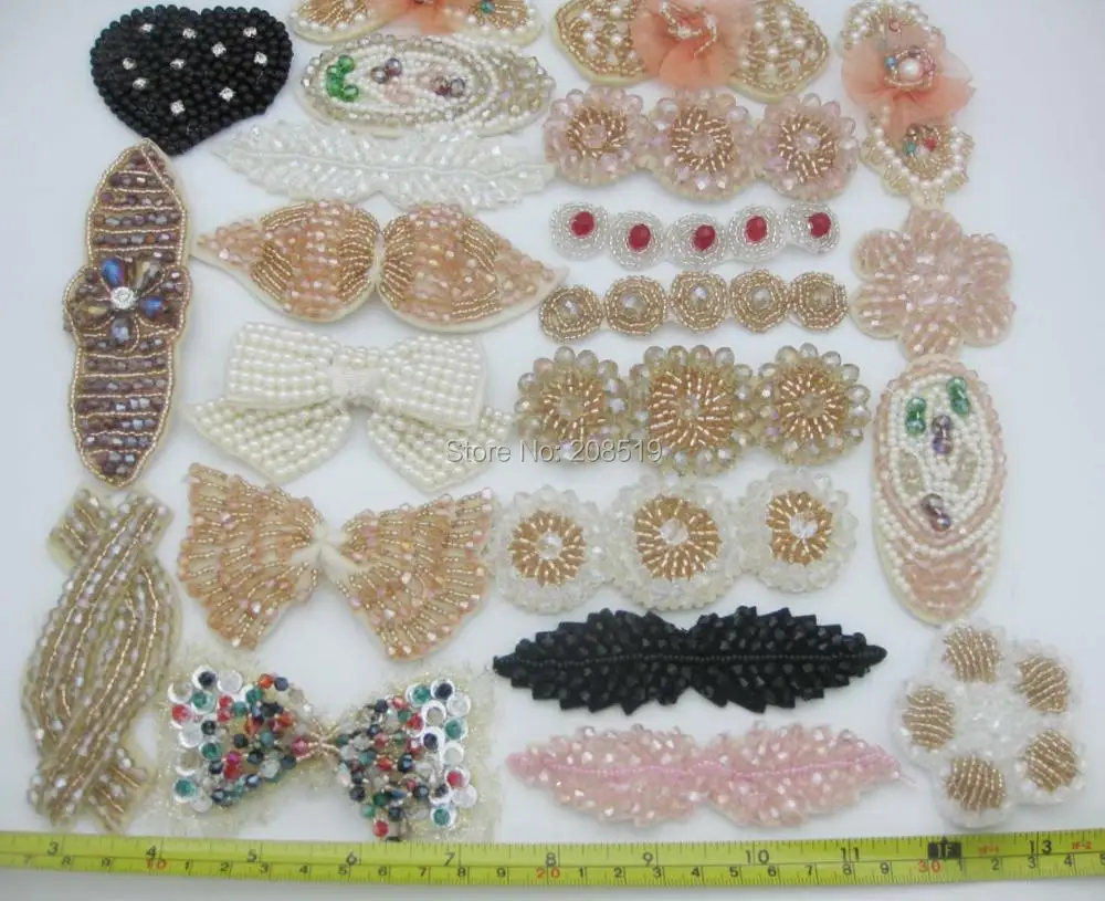 Apliques mezclados de 42 piezas con cuentas aleatorias para accesorios ...