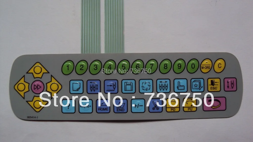 Dahao 805414-1 Keyboard/Keypad Membrane for China Embroidery Machines ...