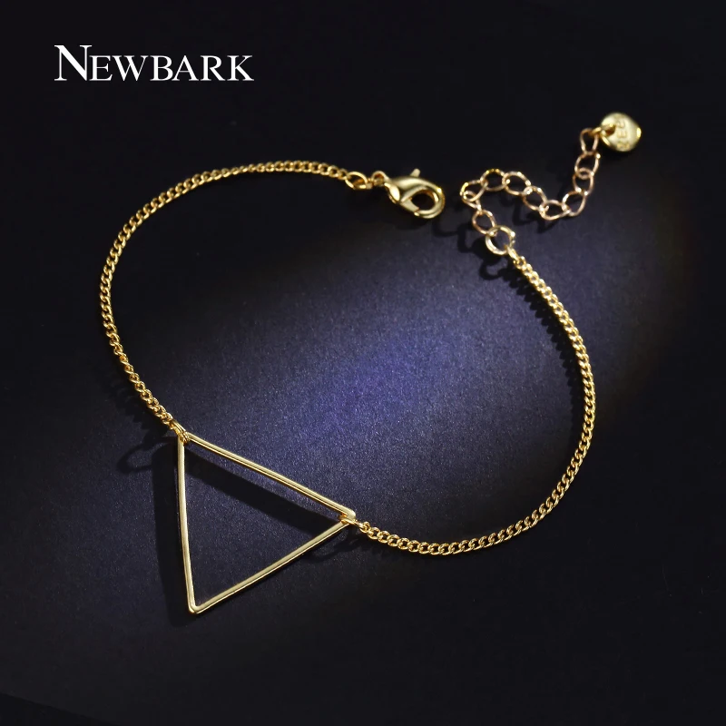 NEWBARK Cobre Pulsera Ajustable de La Manera Geométrica Del Triángulo En Forma de Pulseras Para ...