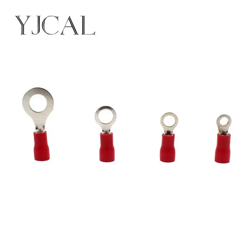 1000pcs Red Crimp Terminal Rv1.25-3 Rv1.25-4 Rv1.25-5 Rv1.25-6 ...