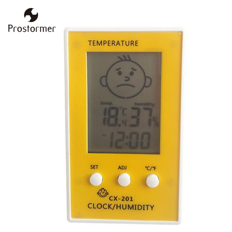 Prostormer Digital Clock Thermometer Meter Temperature Humidity Meter ...