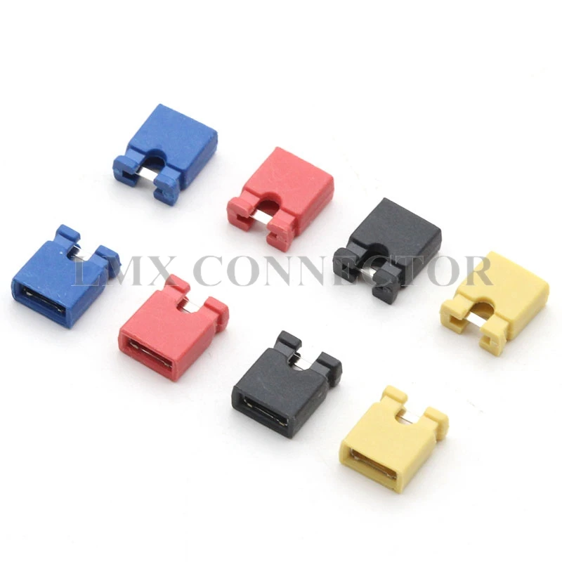 200pcs 2.54mm Jumper Cap Connector Mini Jumper Short Circuit Cap ...