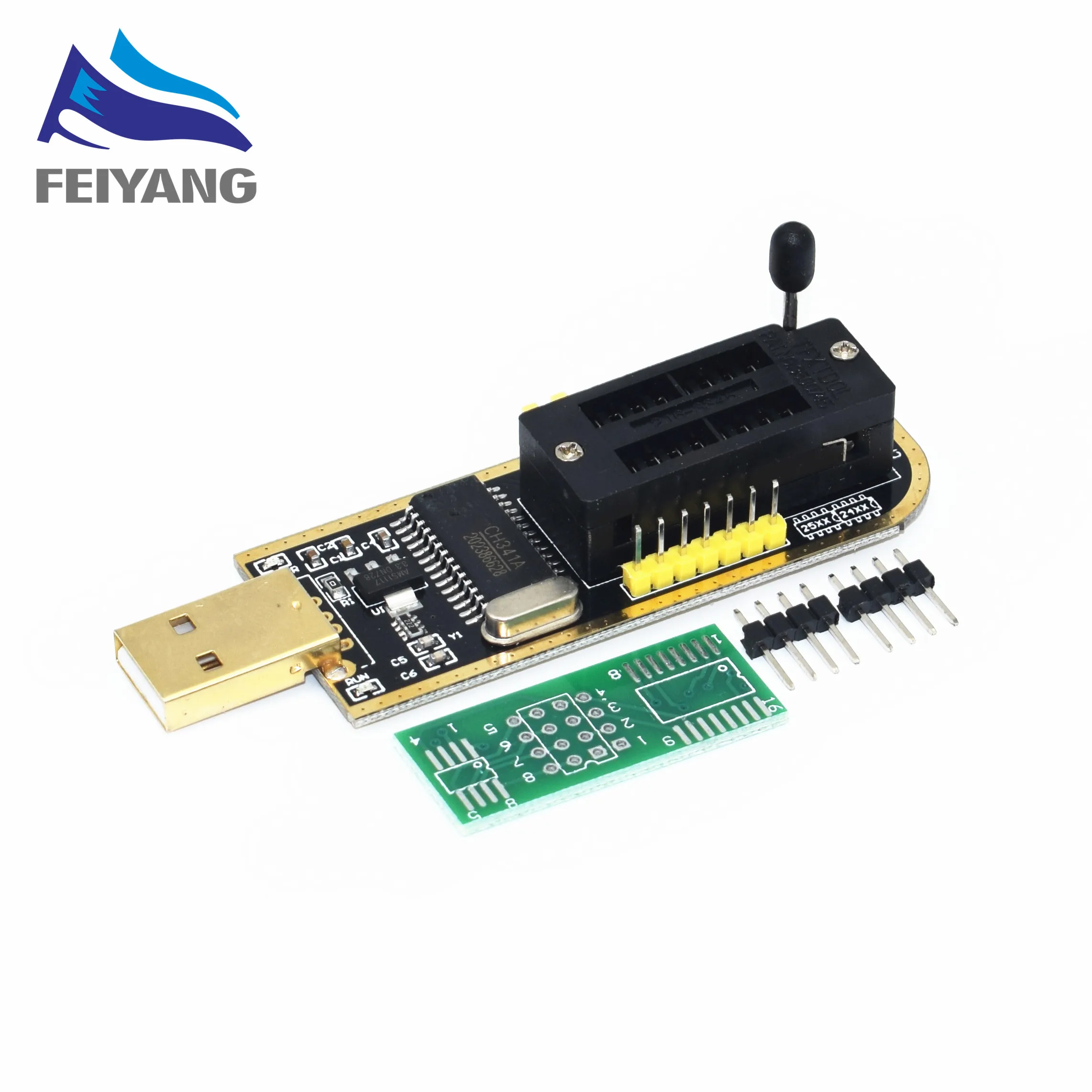 1pcs CH341A 24 25 Series EEPROM Flash BIOS USB Programmer with Software ...