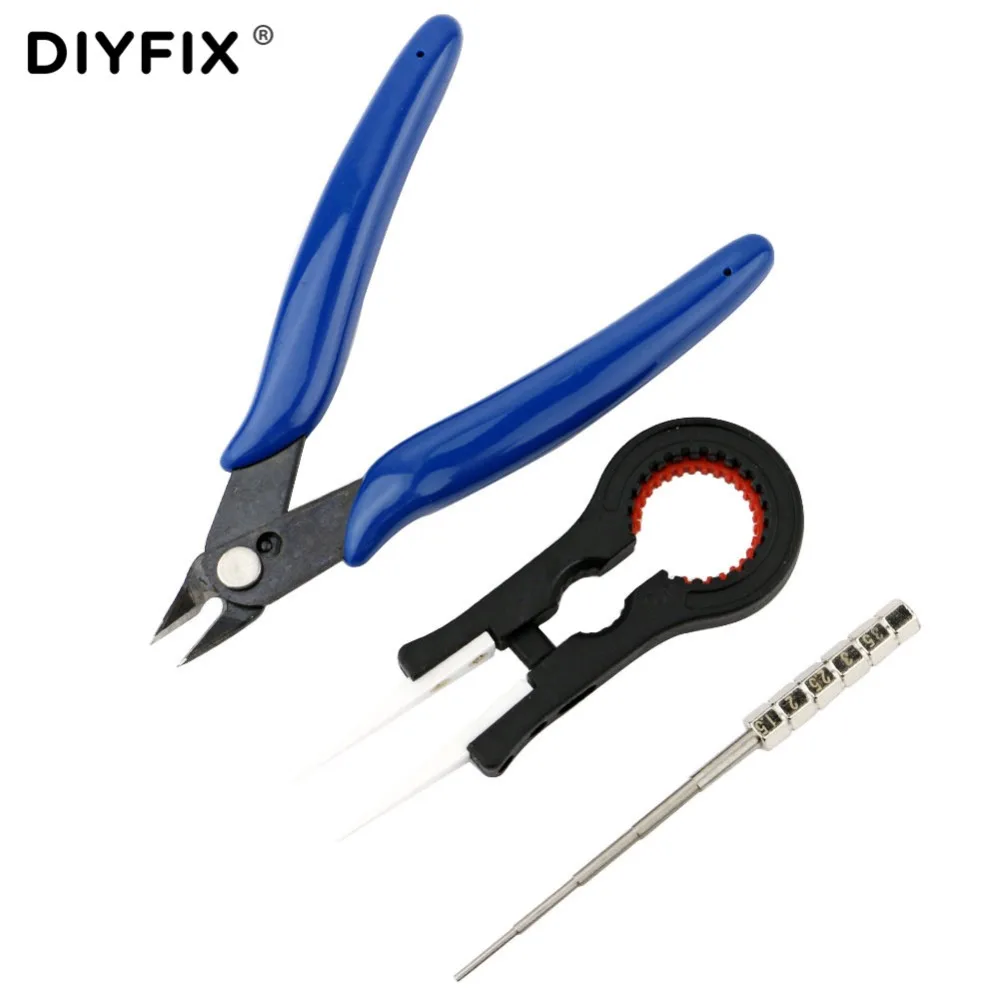 3 in 1 Vape DIY Tool Kit Ceramic Tweezers Wire Cutter Pliers Coil Jig ...