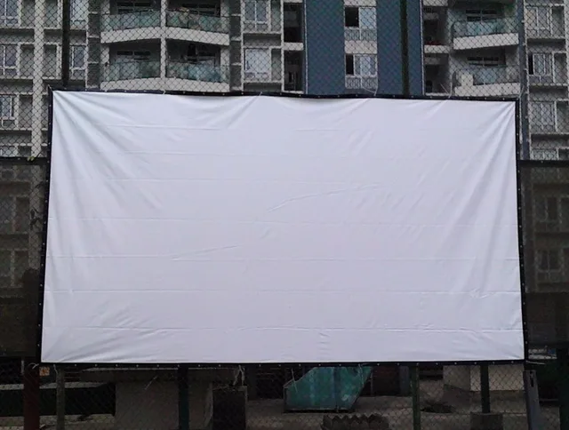 Super Large size projector screen, portable movie screen, white ...