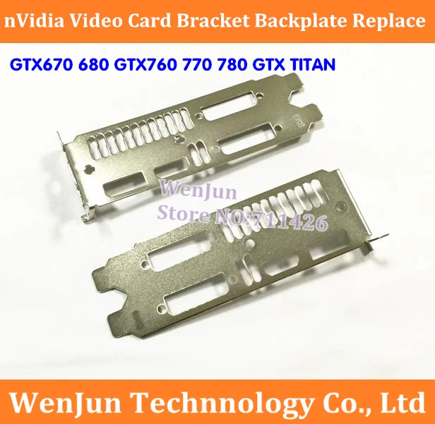 1PCS NEW Video Card Bracket Backplate Replace for nVidia GTX670 680 ...