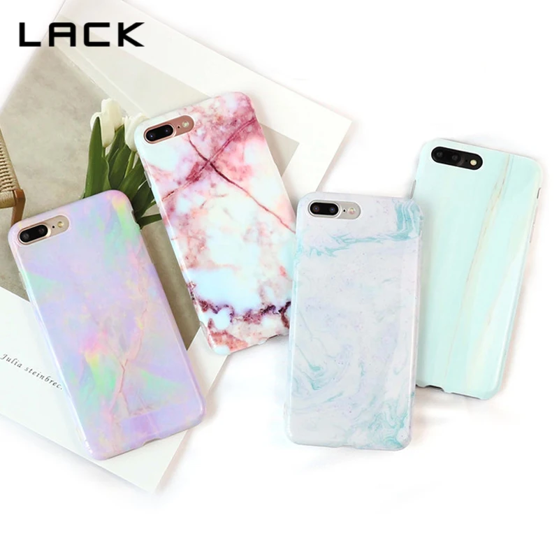 LACK Hot Granite Marble Phone Case For iPhone 7 7 Plus Case Stone ...