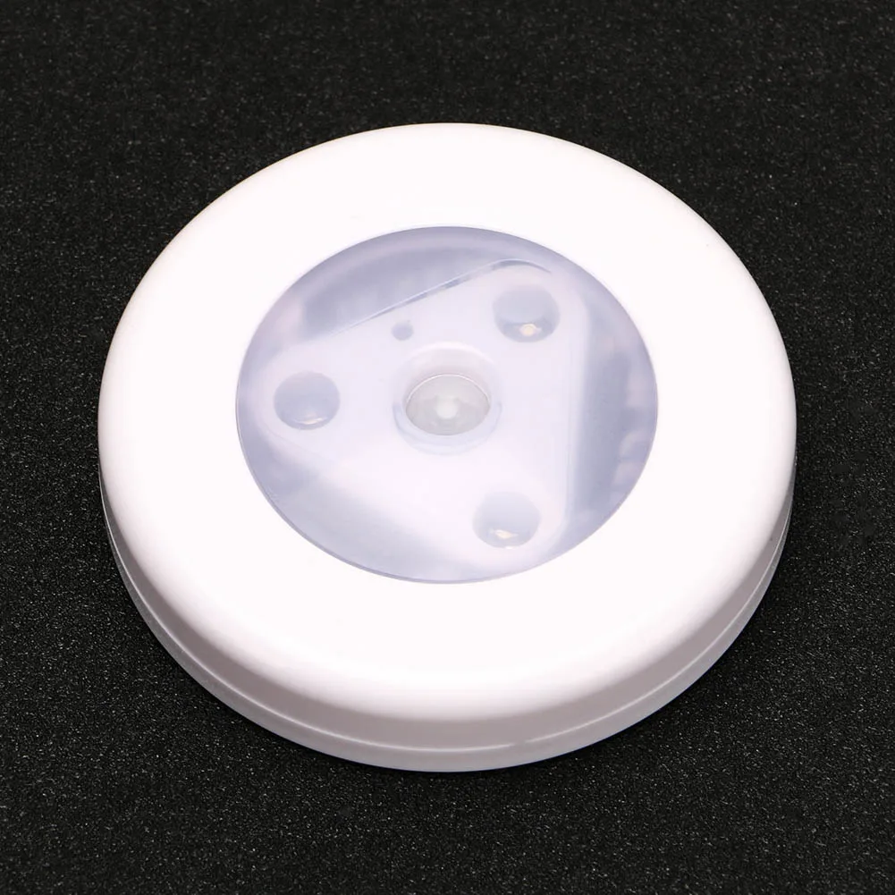 LED Mini Night Light Wireless Detector Dual Induction Infrared PIR ...