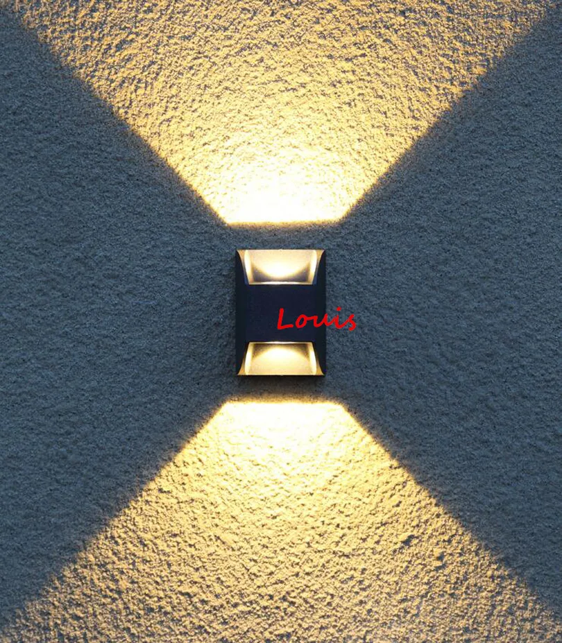 Dimmable UP&Down 6W LED Wall Lamp AC110V 220V 6W COB LED Wall Light ...