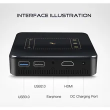 WZATCO D13 Android Mini Pocket Projector 4K Smart Pico DLP Portable LED ...