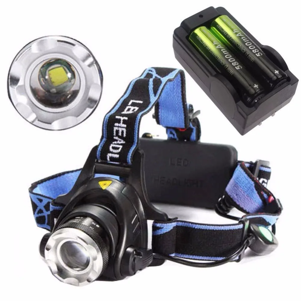 Lámparas Para Cascos De Construccion Zoomable LED Headlamp With Built ...