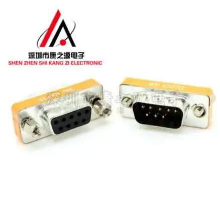 2PCS DB9 DB9 cross RS232 adapter DB9 serial male to female cross ...