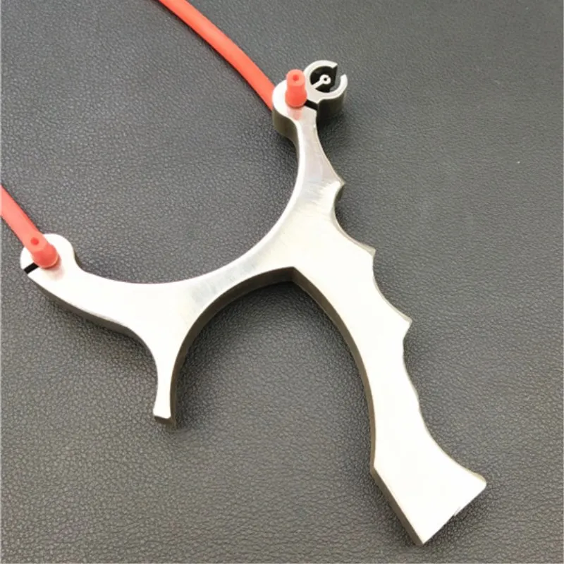 18 stainless steel simple slingshot card rubber band with aiming point ...