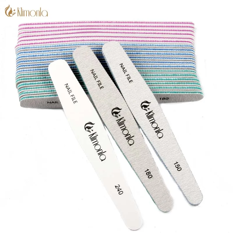 15pcs/lot 150/180/240 Zebra Diamond Nail Files Double Sided ...