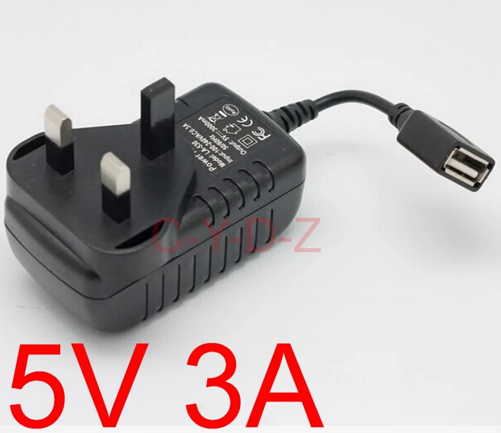 High-quality-1piece-USB-charger-3A-usb-power-adapter-UK-Plug-5V-3A ...