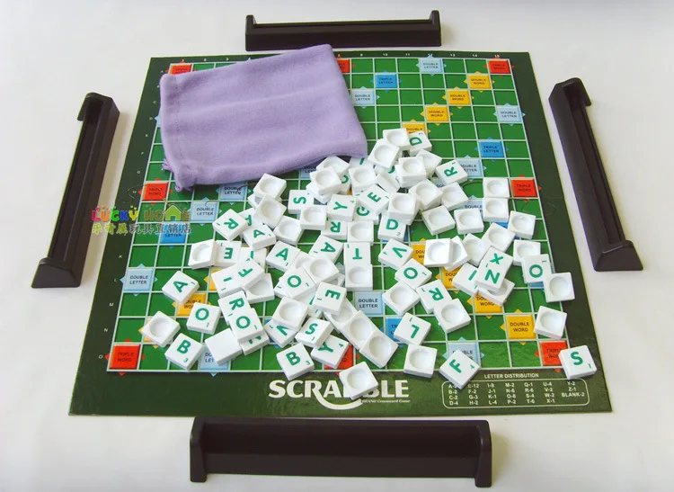 SCRABBLE GAME English Spell Writing Learning English Puzzle Toy For ...