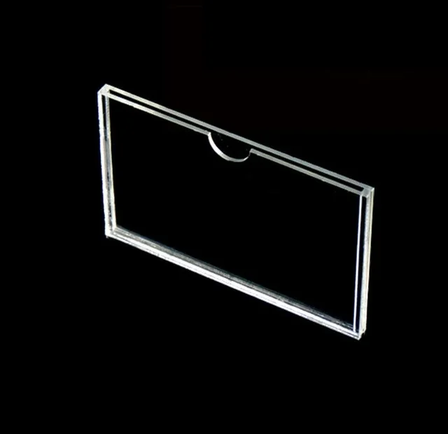 New A4 Double-layer acrylic slot Transparent photo frame Card slot ...