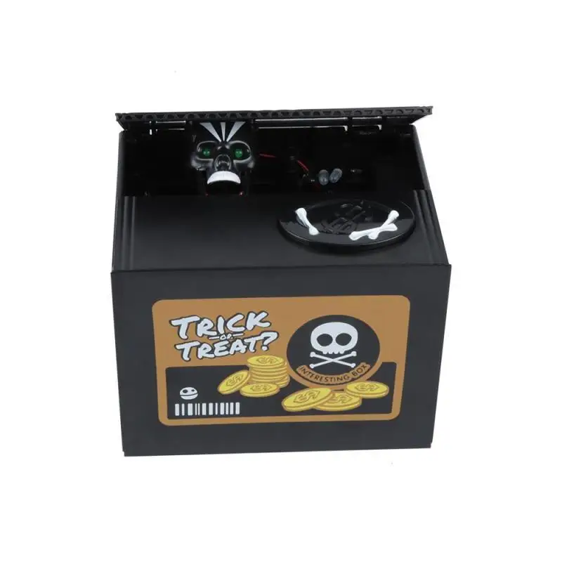 Creepy Animated Skeleton Piggy Banks Money Saving Box Halloween ...