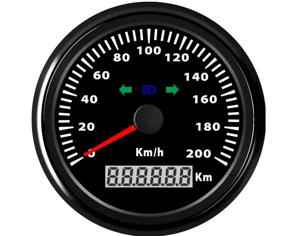 9 32v Input Speedometer With Indicator For Turning Light+Frontlight ...