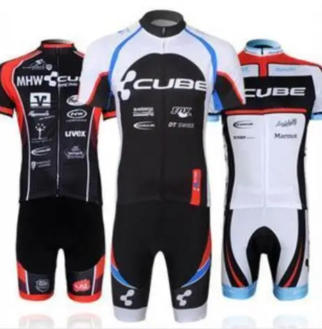 New Styles team cube Cycling Jerseys Bike Jersey + BIB cycling shorts ...
