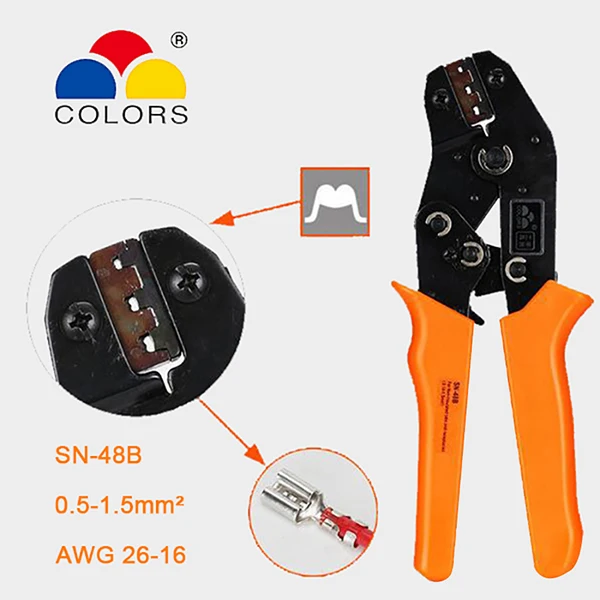 crimping tool sn-28b terminal crimper pliers pince a sertir ferrule ...
