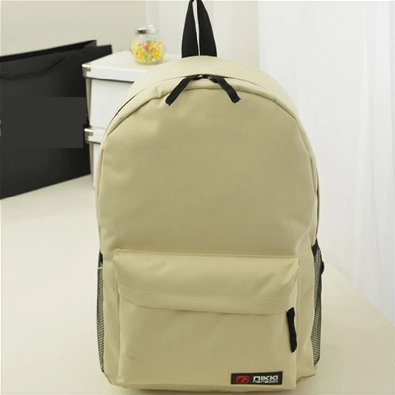 PACGOTH Japanese and Korean Style Bags Solid Backpack Unisex Casual ...