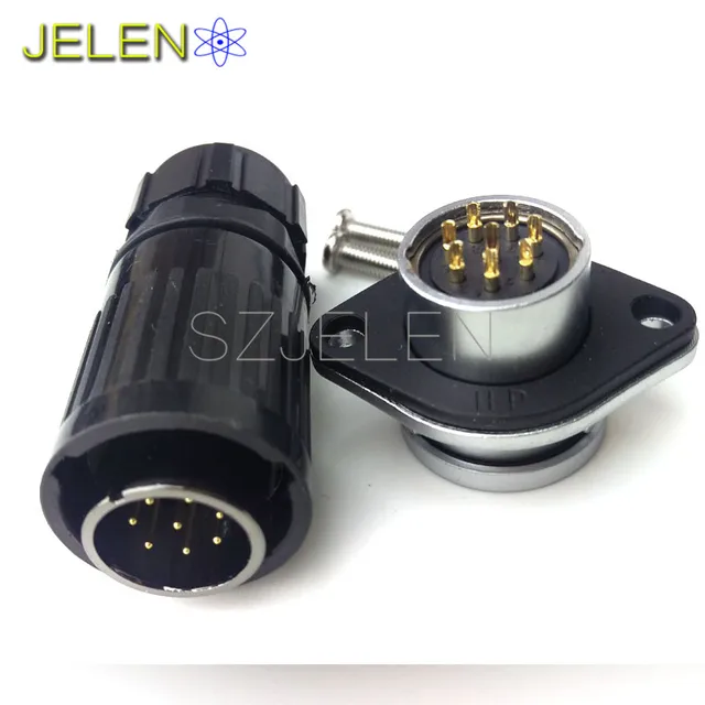 HE20, 8pin Waterproof Connector, industrial cable wire connector ...