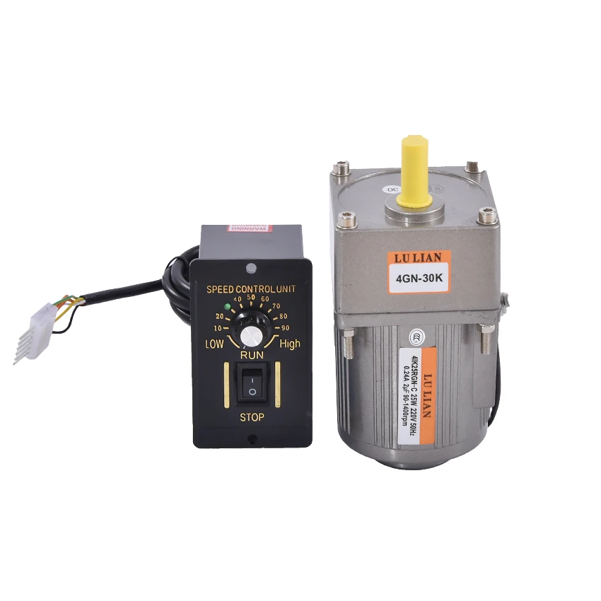 220V/110V 25w Gear Variable AC Speed Motor,Speed Motor Controller ...