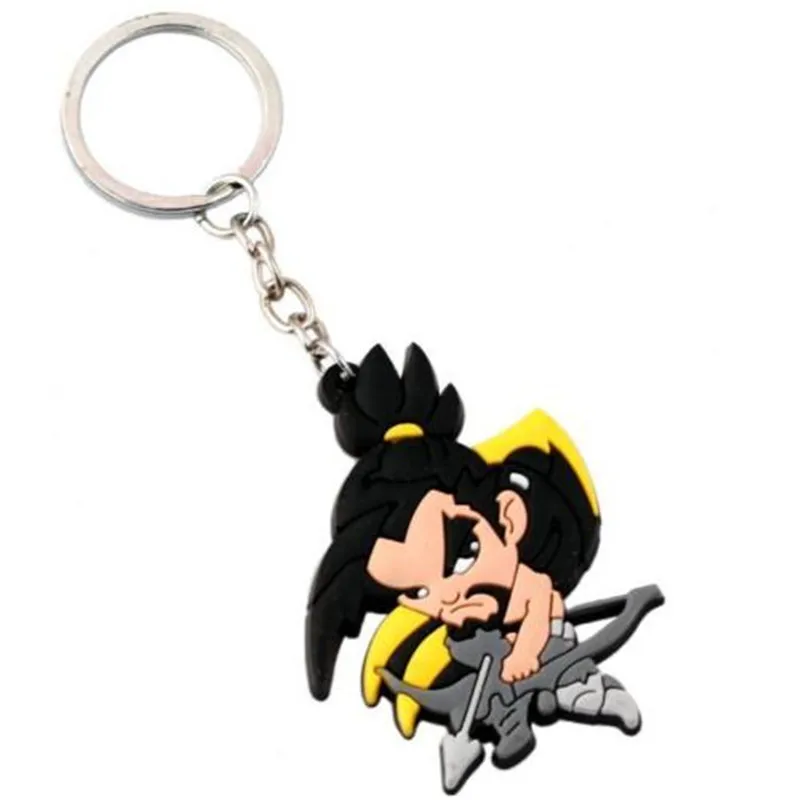 FPS game OW Logo Game Anime Rubber keyring keychain Key Ring Ninja ...