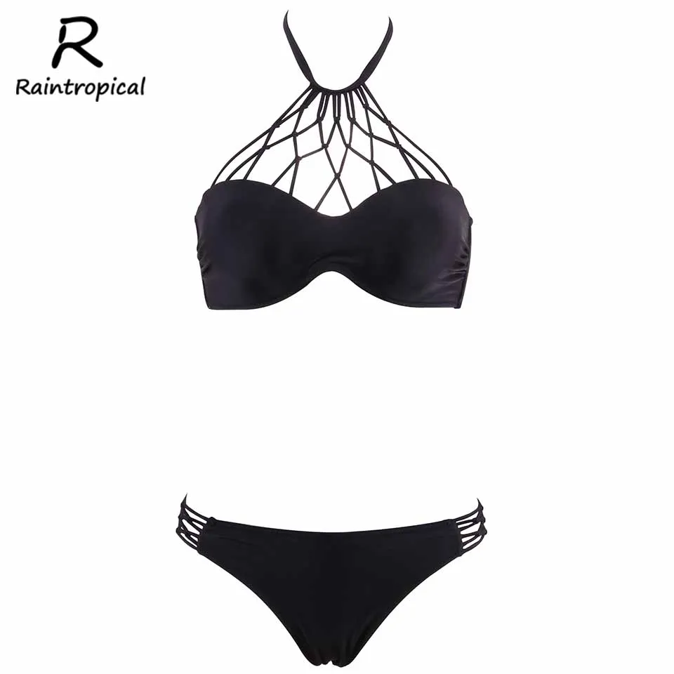 Raintropical Sexy Women Swimsuit Mini Micro Bikinis Push Up Swimwear