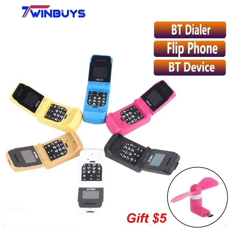 LONG CZ J9 mini Flip mobile phone 0.66" Smallest Cell Phone Wireless ...