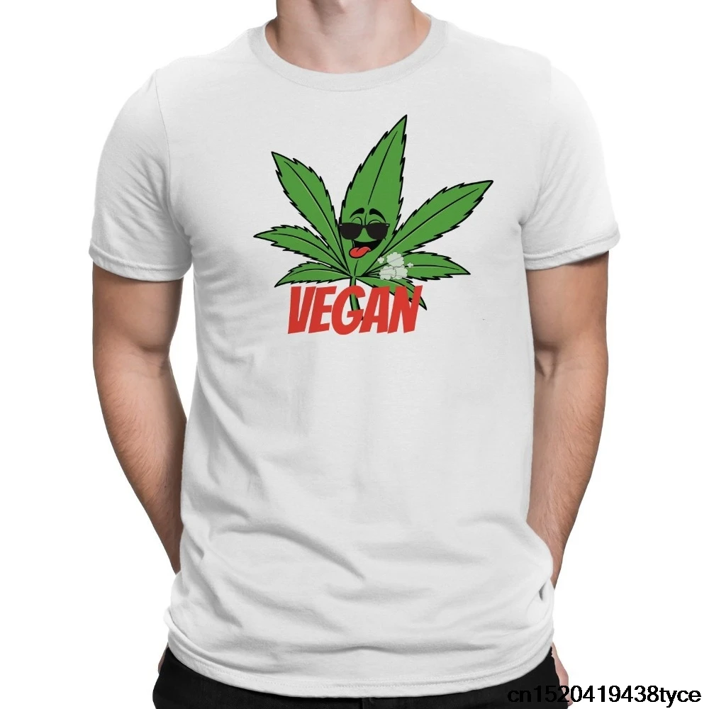 Gildan Newest Funny Marijuana Vegan Mens Tee Smoke Cannabis Kush Weed 420 T shirt Cotton Tee ...