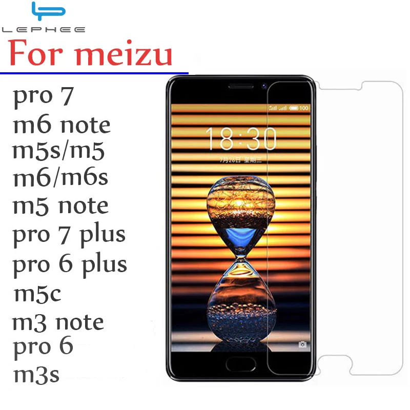 Vidro temperado Em Para Meizu M6 M5 M3 Nota Pro 7 6 Plus M5S M5C M6S S6 M3S Tela De Vidro ...