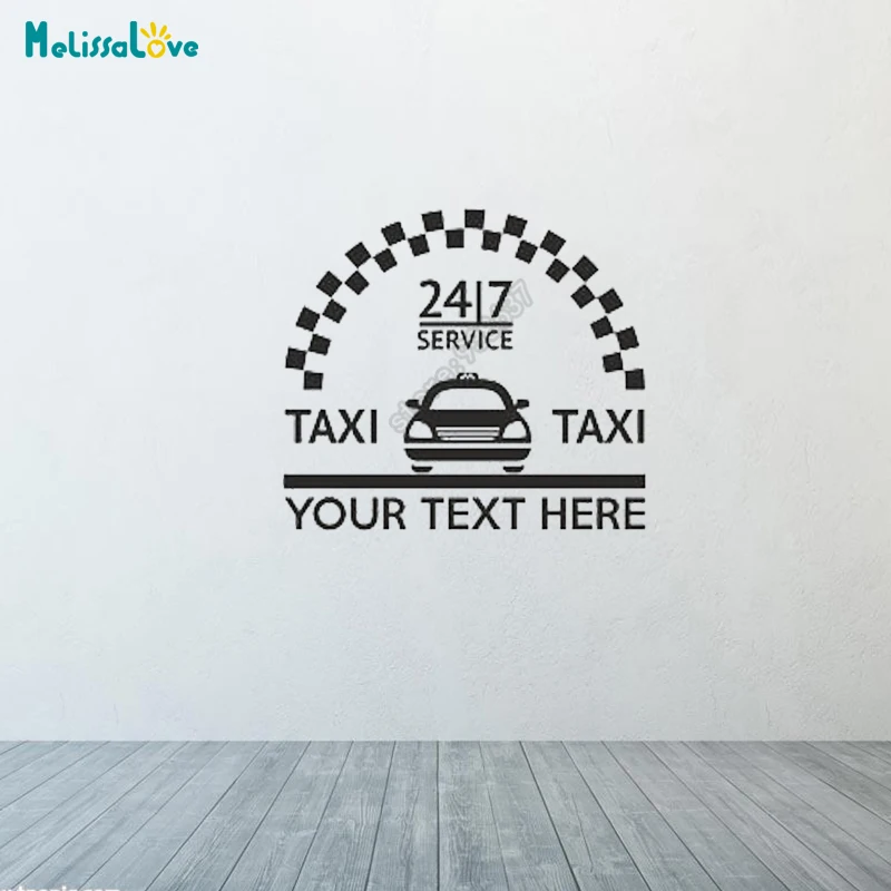 Custom Text Design Taxi Car Service Mini Cab Private Hire Business Car ...