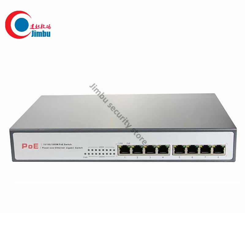 Interruptor POE de 8 puertos para cámara de seguridad, conmutador ...