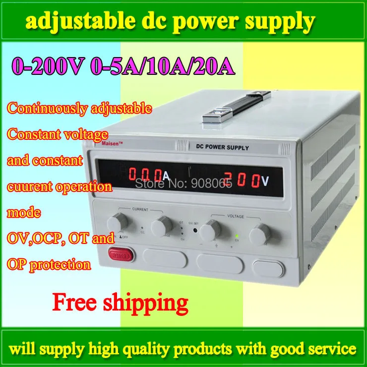 0 200V 0 20A adjustable variable switching dc power supply 200V 20A ...