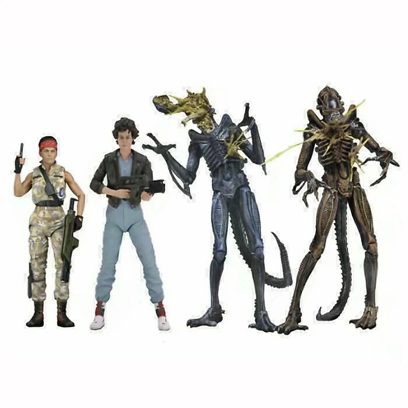 7" Alien Series 12 Aliens Xenomorph Warrior Ripley predators Facehugger ...