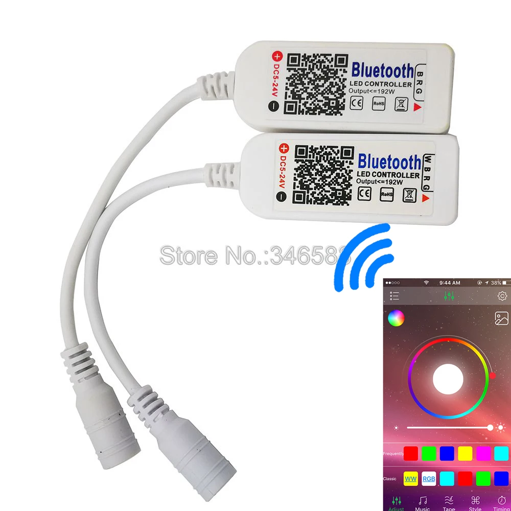 Happy Lighting DC5V-24V Bluetooth V4.0 RGBW RGB LED Light Strip ...
