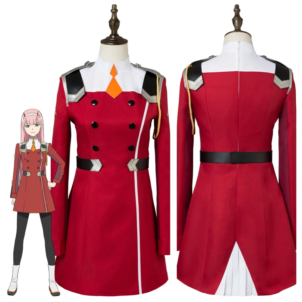 DARLING In The FRANXX 02 ZERO TWO Outfit Uniforme Cosplay Fantasia ...