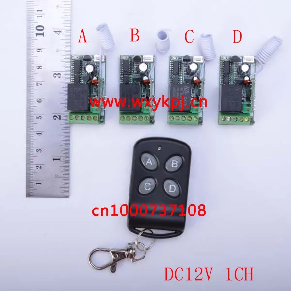 Купить DC12V 10А реле 1 канал беспроводной rf пульт дистанционного ...