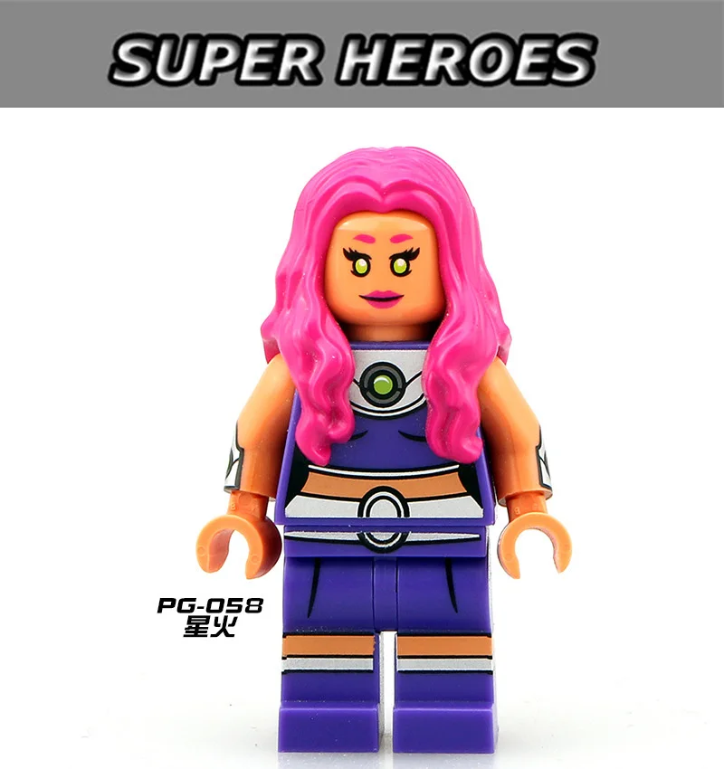 100pcs/Lot PG058 Starfire Building Blocks Super Heroes Suicide Squad ...