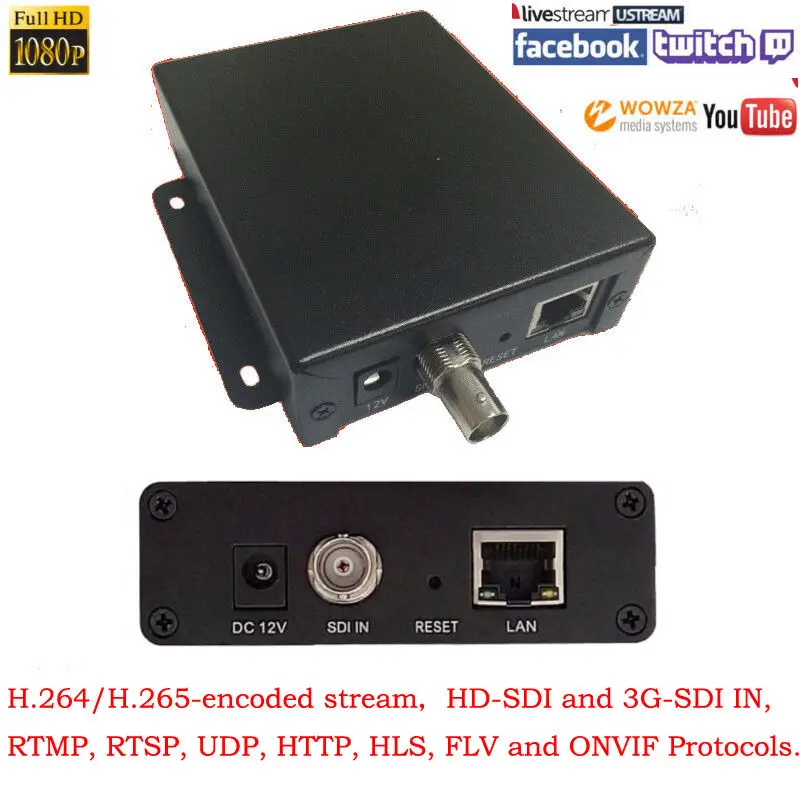 Hppt RTSP RTMP UDP onvif를 통한 H.264/H.265 SDI 비디오 인코더, IPTV 스트림 방송|CCTV 컨트롤 시스템| - AliExpress