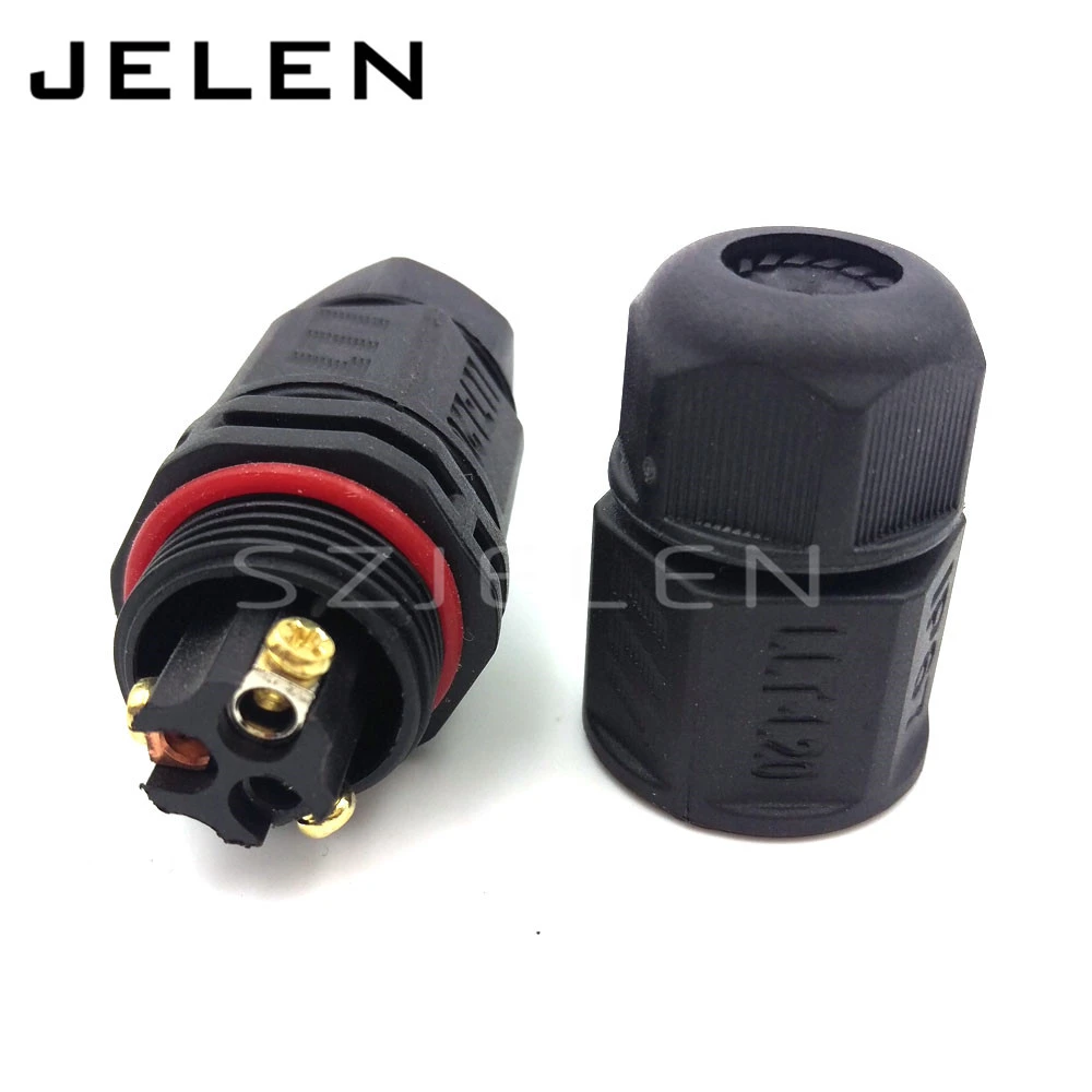 Llt L20, Waterproof 3 Pin Connector, Industrial Power Cable Wire ...