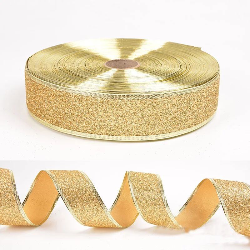 10Yards Glitter Satin Ribbon 50mm Onions Ribbons Riband for Party Home ...