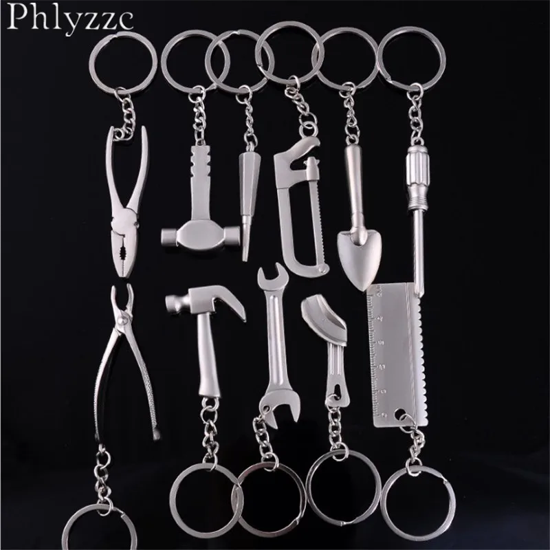Fashion Mens Tools Keychains for Boys Vise Key rings key Chain 8 Metal ...