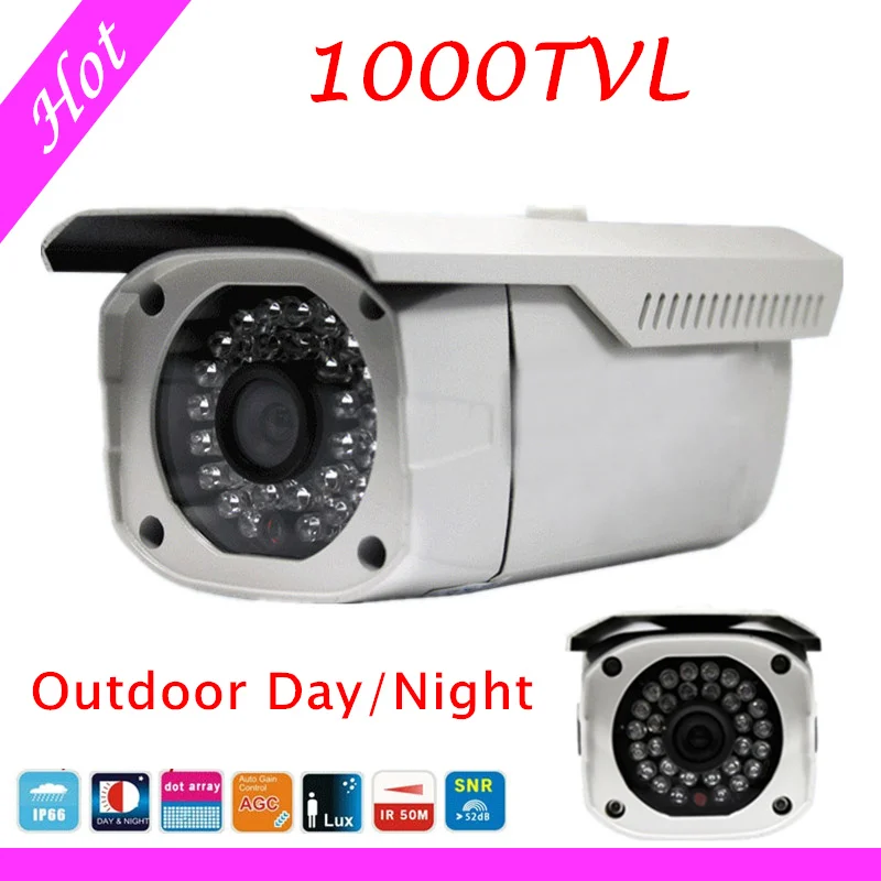 Free shipping 50M IR Night Vision 6mm lens HD 1/3"SONY CCD CCTV ...