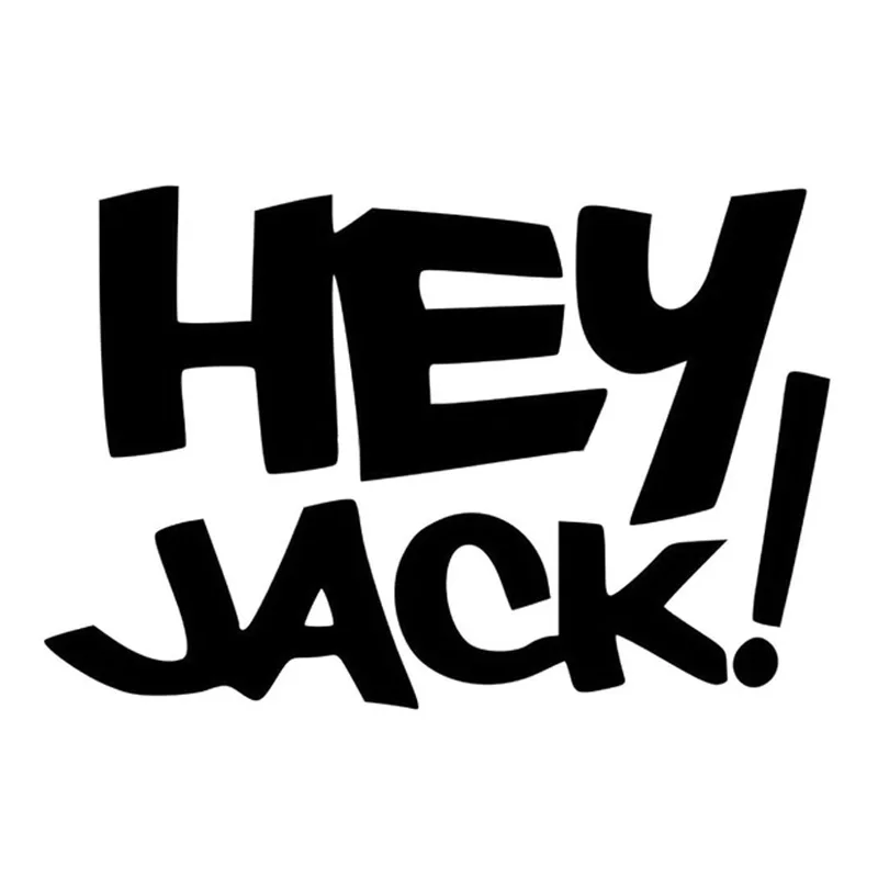 15*10cm Hey Jack Fun Letter Decals Car Stickers Motorcycle Accessories ...
