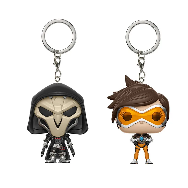Game Figure Reaper Tracer Keychain Model Action figure toys Small hand ...