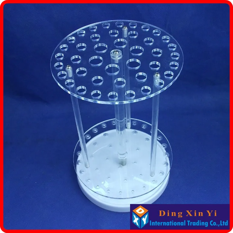 42 holes circular pipette stand Organic glass graduated pipette rack ...